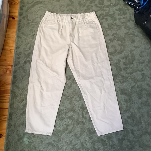 H&M | Jeans | H M Scrunched Waist Straight Leg Jeans 4 | Poshmark